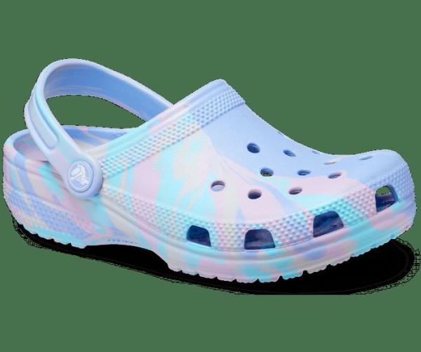 Kinder Kids' Classic Marbled Clog Moon Jelly / Multi | Crocs - Kelly Oster
